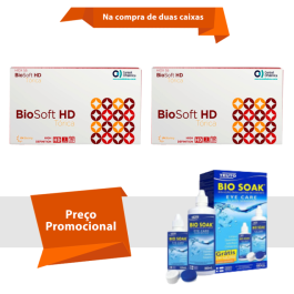 Combo BioSoft HD Tórica para Astigmatismo Com Bio Soak