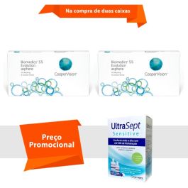Biomedics 55 Evolution com UltraSept - Lente de Contato Incolor | Viallure