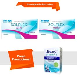 Combo Solflex Toric com UltraSept Sensitive