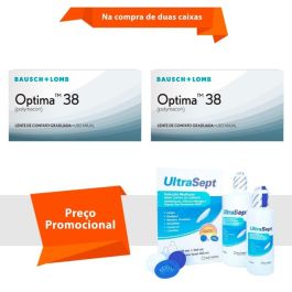 Optima 38 com UltraSept - Lente de Contato Incolor | Viallure